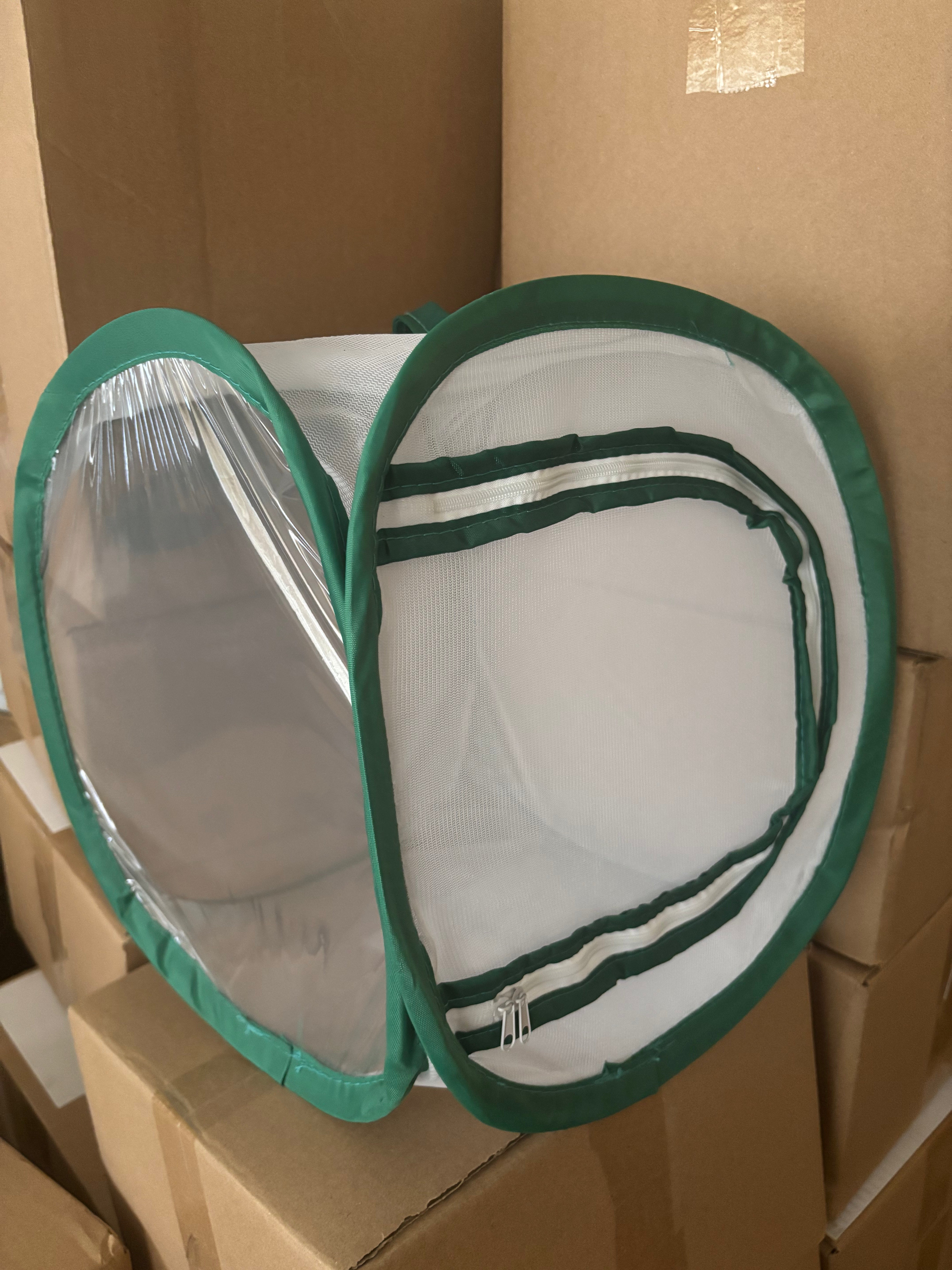 30x30x30cm Pop Up Mesh Enclosure (Green) – Southern Invertebrates